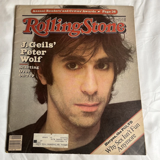 ROLLING STONE MAGAZINE J Geils Band Peter Wolf Agent Orange March 1982 ...