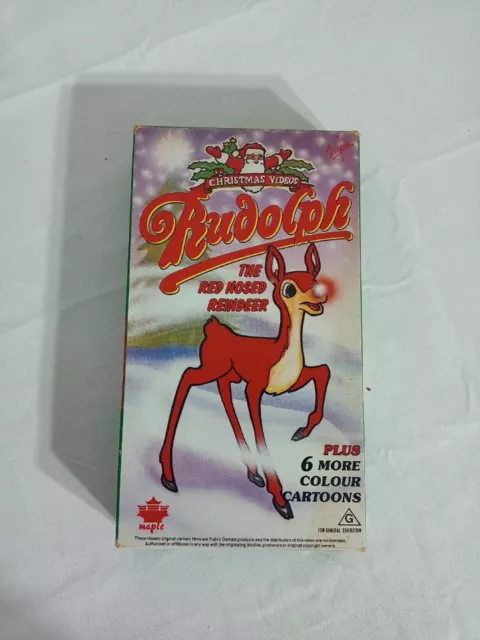 Rudolph The Red Nose Reindeer Plus 6 Colour Cartoons 1989 Vhs £1186