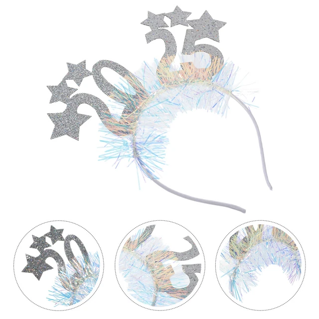 2025 HEADBAND NEW Year Headpiece Hair Hoop Years Eve Outfits £5.68 ...