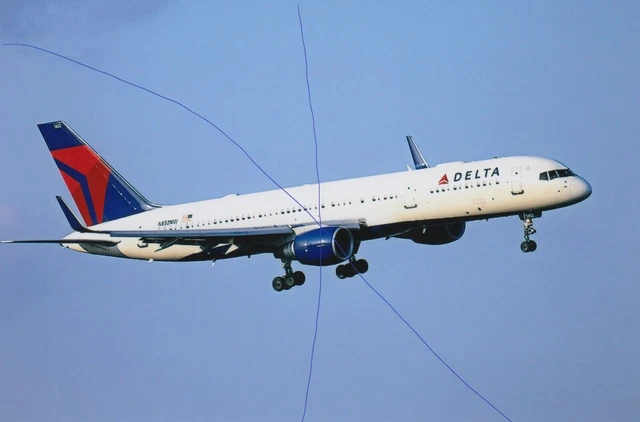 CIVIL AIRCRAFT PLANE Delta Airliners Picture N552Nw Photograph Boeing ...