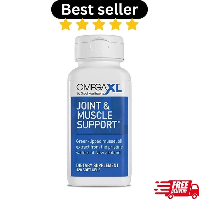 OMEGA XL 120 Capsules -Green Lipped Mussel Omega 3 Joint Relief ...