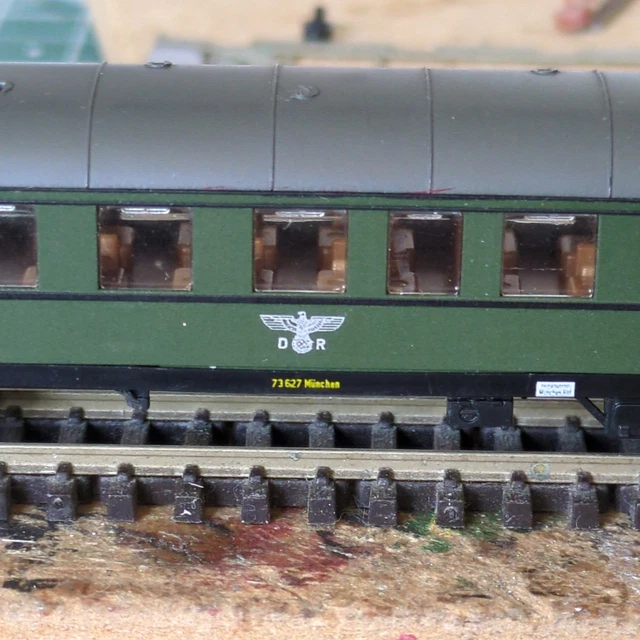 ROCO 2060 N gauge: 3rd class car 73627 Munich of the DRG with Eagle £11 ...