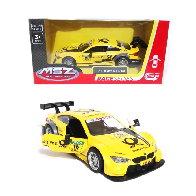 MSZ 1/44 BMW M4 DTM Deutsche Post Yellow Metal Speed Zone Voiture 1/43 ...