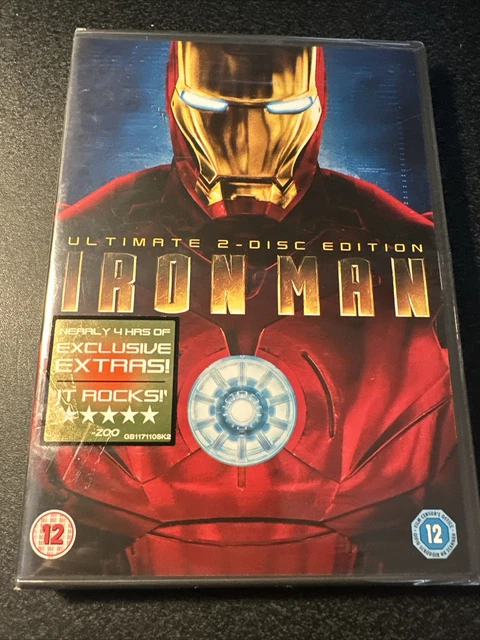 IRON MAN (DVD, 2008) 2 Disc Ultimate Edition Robert Downey Jr, Gwyneth ...