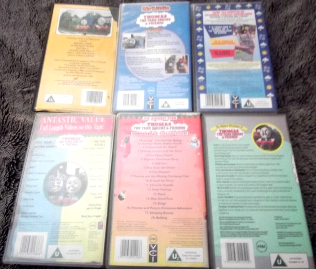 THOMAS THE TANK Engine & Friends VHS Tapes x 6 Bundle Christmas ...