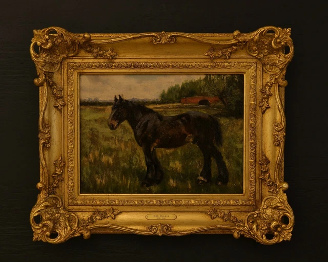 JOHN MILNER 1876-1952 un charmant portrait d'un cheval huile sur toile ...
