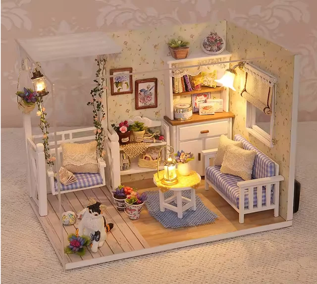 KITTEN MINI DOLL House 3D Puzzle Assembly Model Building Kit living ...
