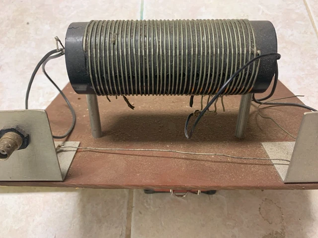 HAM RADIO HF Antenna Tuner Inductor Coil on Fiber Board with BNC's ...