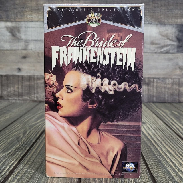 THE BRIDE OF Frankenstein (Horror VHS, 1991) Universal Monsters ...