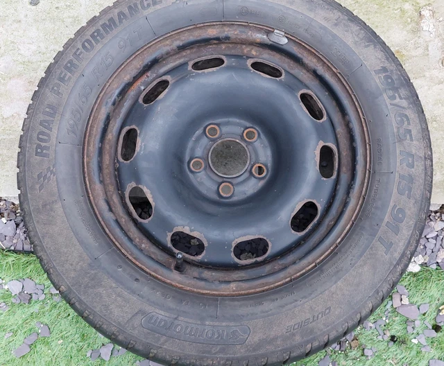 VW GOLF MK4 Bora Steel Wheel 5x100 With Tyre 5mm 195/65/R15 £42.31 ...
