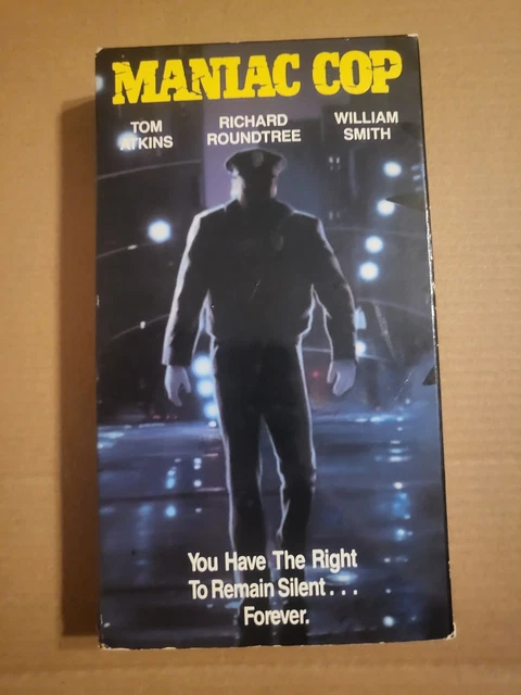 MANIAC COP VHS Rare Video Classics Horror Bruce Campbell Robert Z’Dar Tom Atkins £53.75 ...