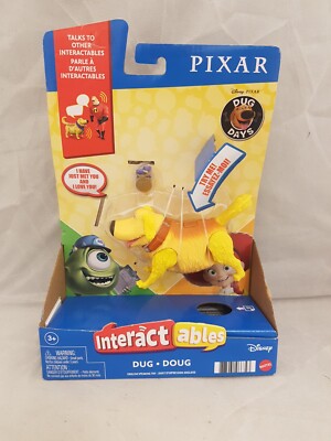 DISNEY PIXAR INTERACTABLES Doug Talking Action Figure Up Dug Days New £ ...