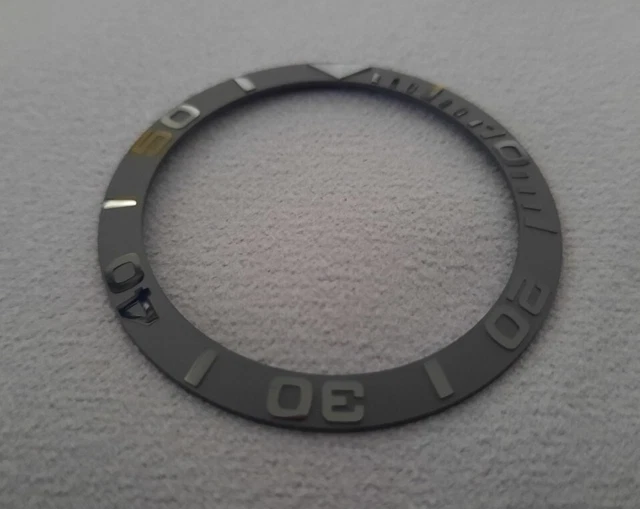 38MM BLACK CERAMIC Bezel insert Rolex Yacht Master Seiko SKX SRPD £24. ...