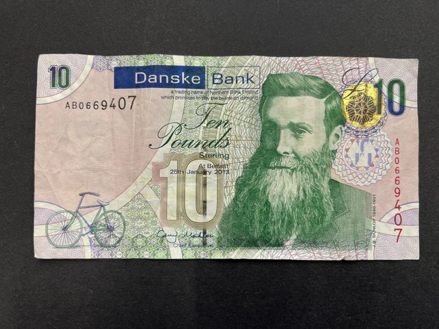 DANSKE BANK (NORTHERN Ireland) Pounds Banknote Set (2) LOT: 1412-038 £0 ...