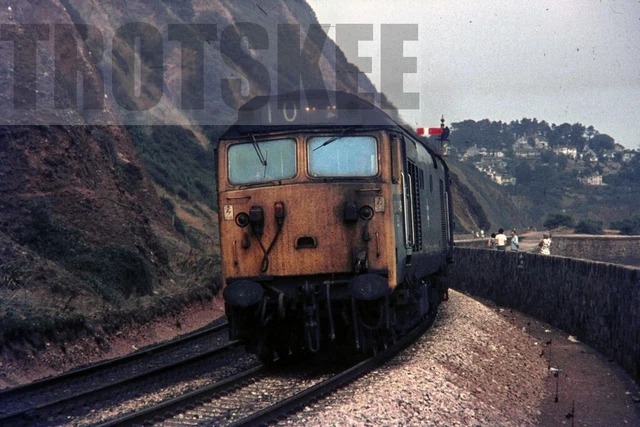 35MM SLIDE BR British Railways Diesel Loco Class 50 50049 Teignmouth ...