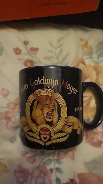 MGM METRO GOLDWYN Mayer Black Coffee Mug Lion Logo Dakin VINTAGE 1989 £ ...