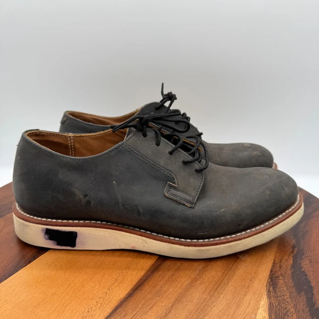 RED WING HERITAGE Postman Shoes Mens 9.5 D Black Leather Oxford 3103 ...