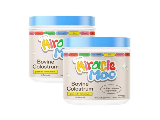 MIRACLE MOO MOTHER Natures Bovine Colostrum grassfed+ immunolin ...