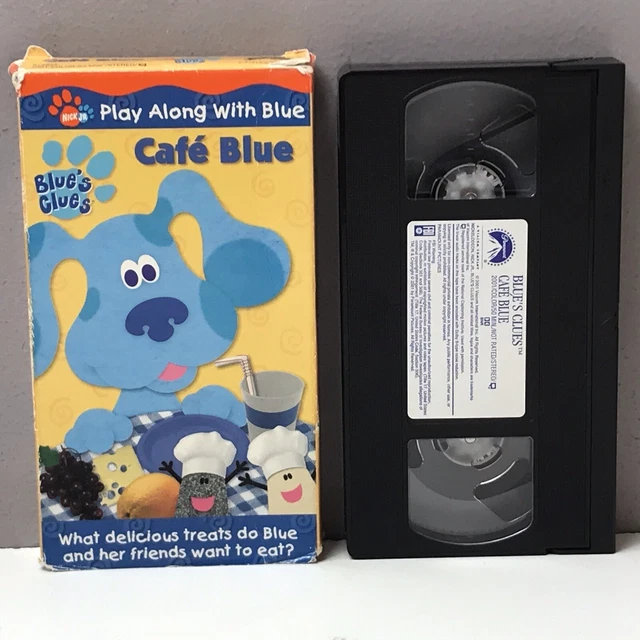 NICK JR BLUE’S Clues Play Along Cafe VHS Video Kid’s Tape VTG ...