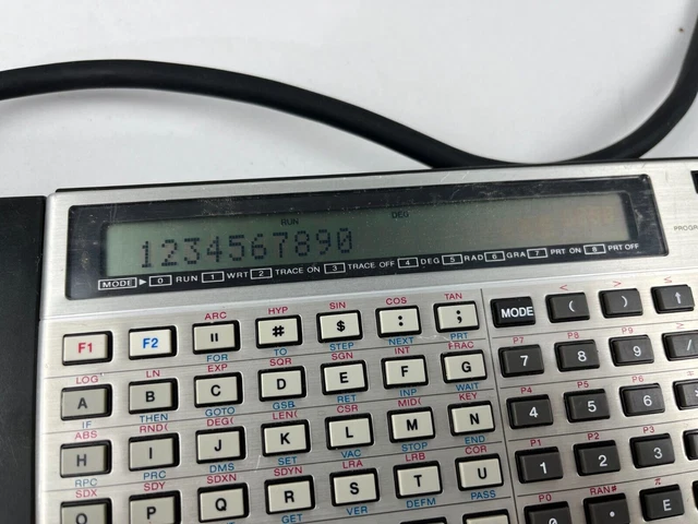 VINTAGE CASIO FX-702P Programmable Calculator W/ Casio FA-2 Cassette ...