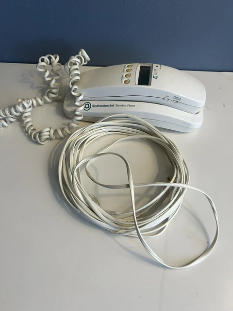 VINTAGE SOUTHWESTERN BELL Freedom Phone with Caller ID Model FM2552B £ ...