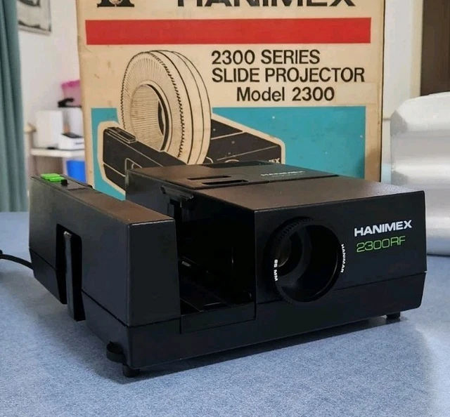 HANIMEX 2300 RF 35mm Film Slide Projector - Powers On - Untested $200. ...