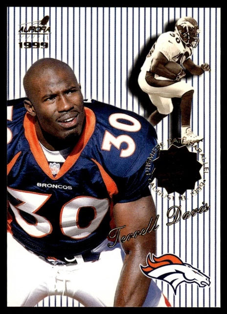 1999 PACIFIC AURORA Premiere Date Terrell Davis Denver Broncos #46 EUR ...