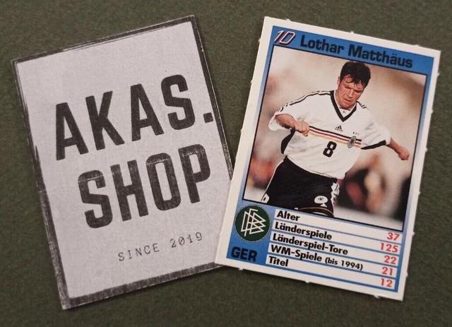 LOTHAR MATTHÄUS GERMANY France 98 Sammelkarte BRAVO Sport 1998 Trading ...