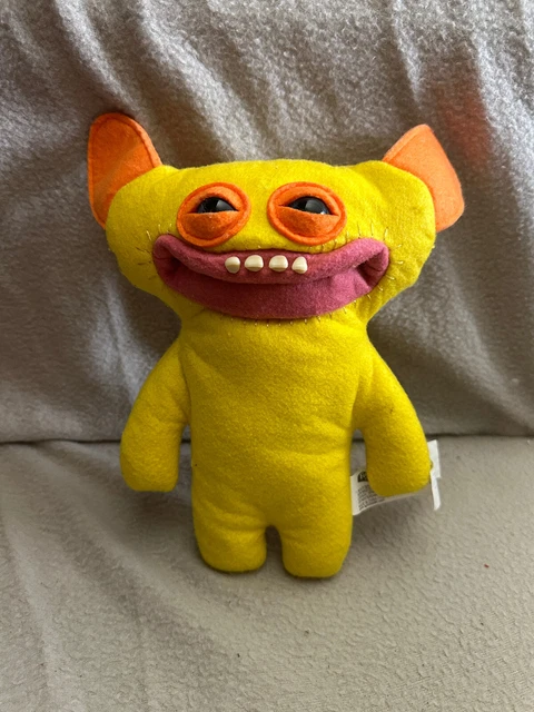 FUGGLER FUNNY UGLY monster yellow soft toy plush with teeth £9.75 ...