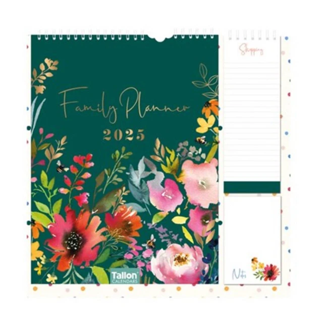 2025 FAMILLE CALENDRIER 5 Colonne Organiseur Avec Shopping Liste et ...