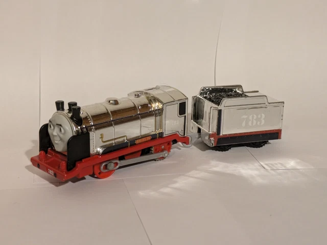 THOMAS AND FRIENDS Trackmaster MERLIN Chrome Steam Engine Train and ...