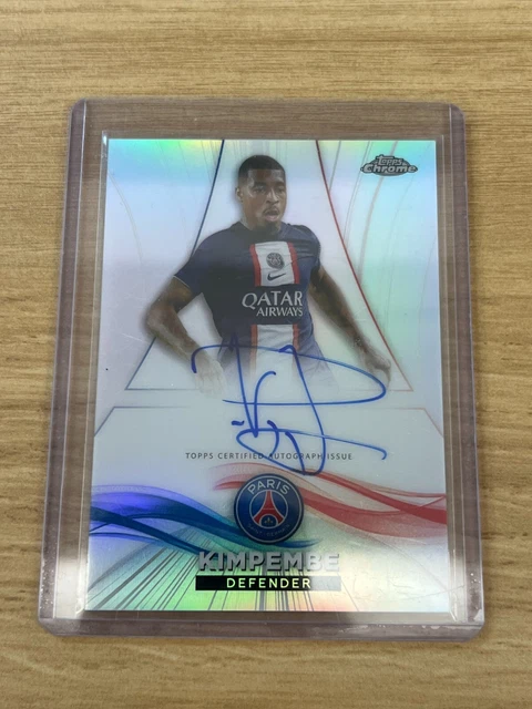 PRESNEL KIMPEMBE 2023 Topps Cromato Paris Saint-Germain On Card Auto ...