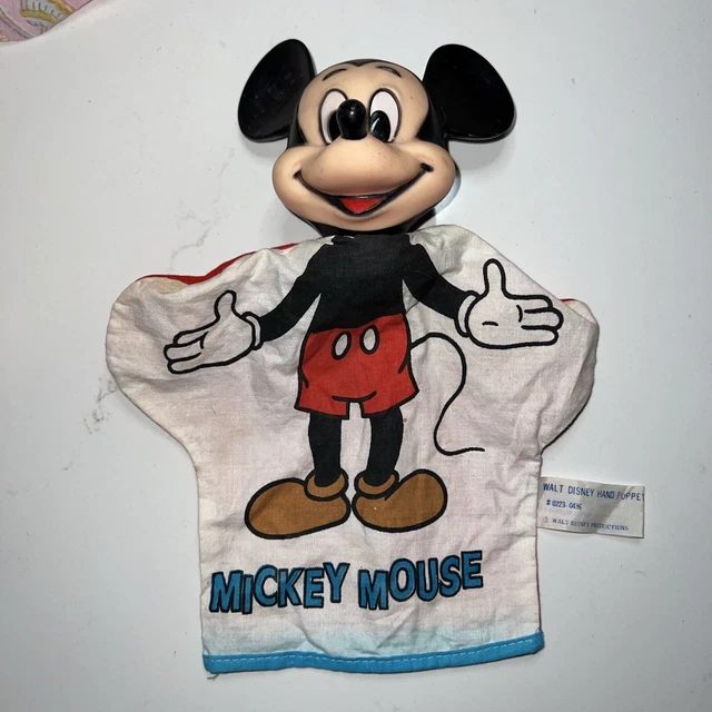 VINTAGE ORIGINAL MICKEY Mouse Hand Puppet Walt Disney Productions $20. ...