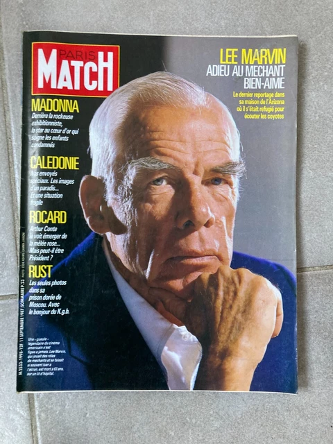 PARIS MATCH N°1998 11 sept 1987 mort de Lee Marvin Madonna Calédonie H20 EUR 5,00 - PicClick FR