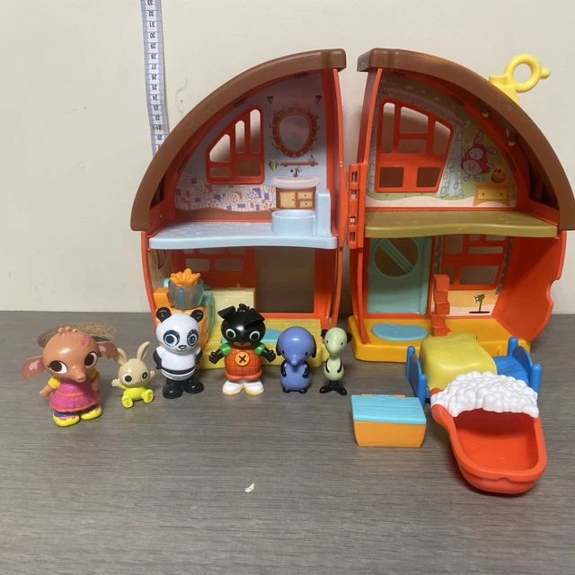 CBEEBIES BING BUNNY House Playset with Bing and Flop Figures ...