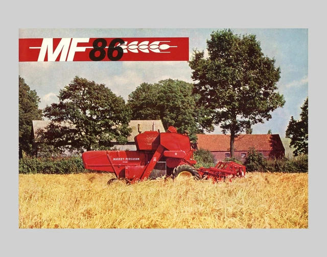 MASSEY FERGUSON MF 86 Mähdrescher Original 1967 £20.71 - PicClick UK