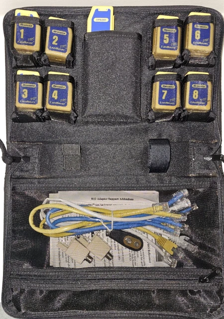 TEST-UM LANROVER PRO TP600 Network Tester w/Wire Adapter & Case - LOW ...