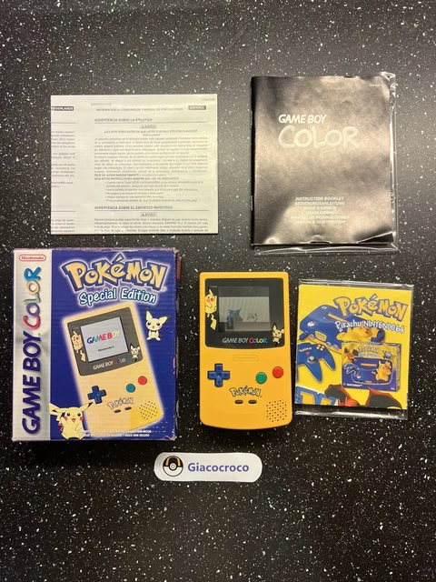 CONSOLE NINTENDO GAME Boy Color Spécial Édition Pokémon En Boîte EUR ...