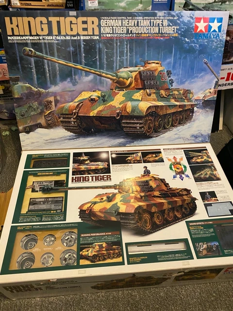 TAMIYA 1/16 KING Tiger Full Option - Remote Control - COMPLETE, UN ...