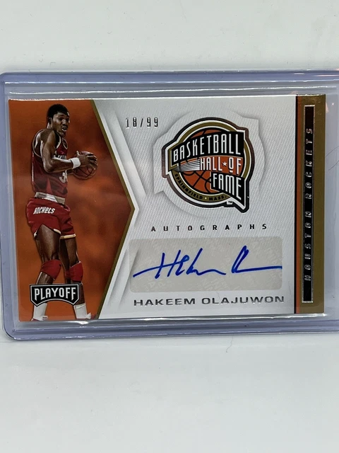 2019-20 HAKEEM OLAJUWON Auto Panini Chronicles séries éliminatoires ...