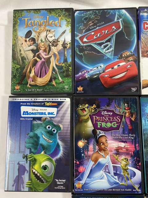 LOT OF 10 Walt Disney DVD Movies Tangled Cars Chicken Little Bolt ...
