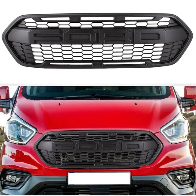 FRONT GRILL W/LETTER For Ford Transit Custom 2018-2023 Raptor Style ...