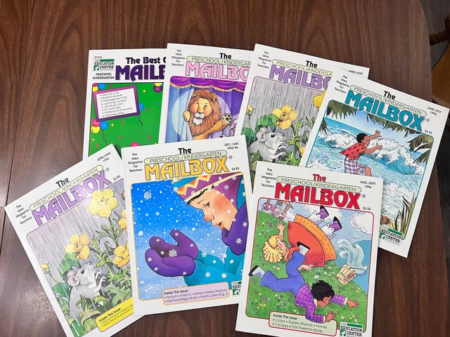 THE MAILBOX IDEA Magazine for Teachers Preschool Kinder 7 Issues 1993/ ...