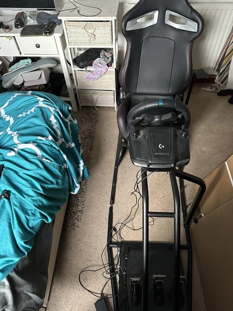 GT OMEGA RACING Cockpit With Logitech G923 Steering Wheel And Pedals £ ...