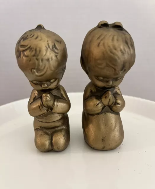 VINTAGE WOLIN JAPAN Children Praying Figurines Boy Girl Antique Gold £ ... VINTAGE WOLIN JAPAN Children Praying Figurines Boy Girl Antique Gold £ ...