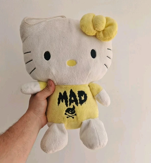HELLO KITTY MAD Barbarians Plush Yellow White Cat Soft Toy Sanrio 2009 ...