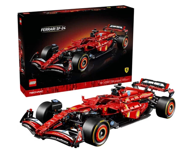 LEGO TECHNIC FERRARI SF-24 F1 Model Car Kit - Building Set w/ Realistic ...