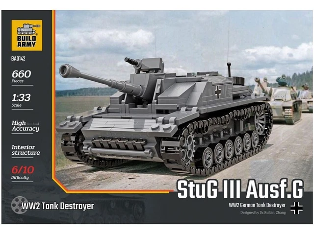 BUILD ARMY WW2 German StuG III Ausf.G Tank Destroyer £58.28 - PicClick UK