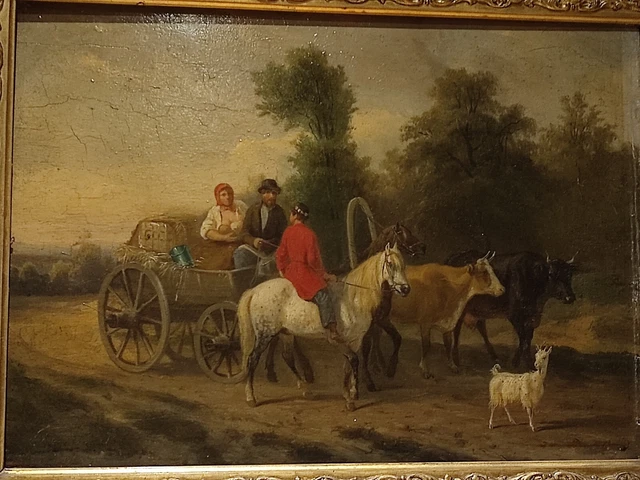 TRÈS BEAU TABLEAU signé VERNET , Huile Sur Bois. EUR 5.800,00 - PicClick FR