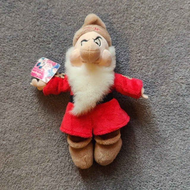 DISNEY STORE 12&/30CM GRUMPY Beanie Bum Plush with Tag Snow White Seven Dwarfs £11.99 - PicClick UK